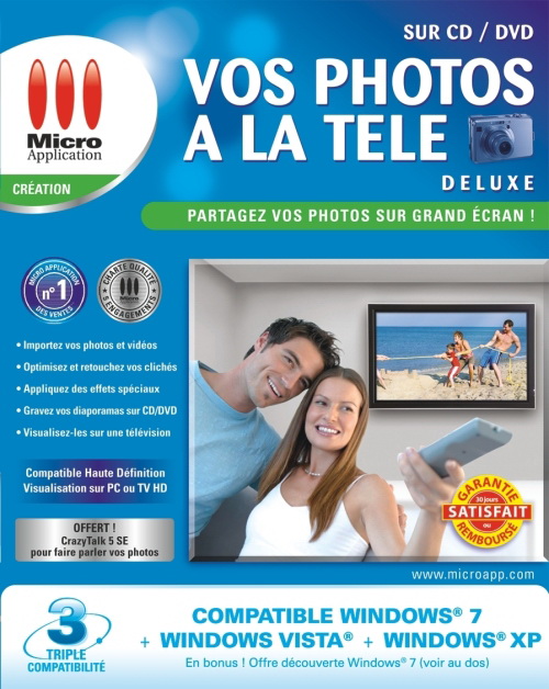Vos photos à la télé sur CD/DVD deluxe | Archambault