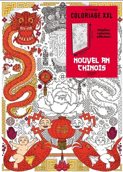 Coloriage XXL : nouvel an chinois | Archambault