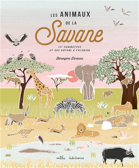Animaux de la savane en gommettes(Les) | Archambault