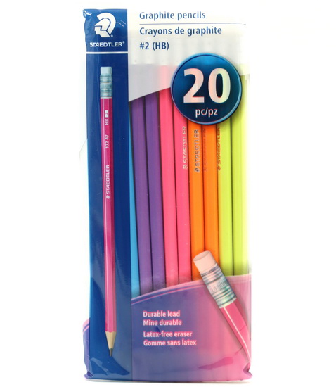Ens. 20 crayons à mines HB néon | Archambault