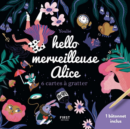 Hello Alice au pays des merveilles : cartes à gratter mini | Archambault
