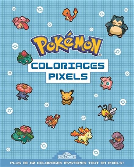 Pokémon : coloriages Pixels | Archambault