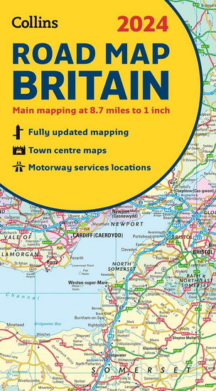 2024 Collins Road Map of Britain: Folded Road Map (Collins Road Atlas ...