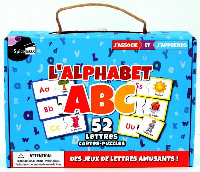 Alphabet ABC : 52 lettres cartes-puzzles(L') | Archambault
